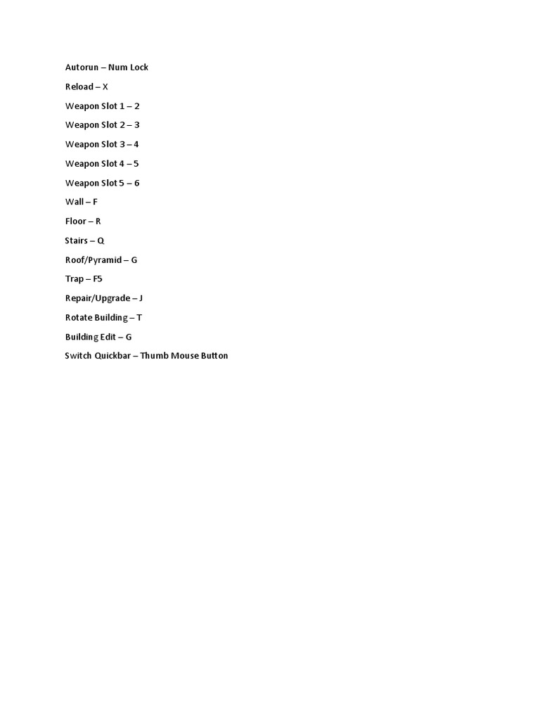 Julian Fortnite Keybinds | PDF