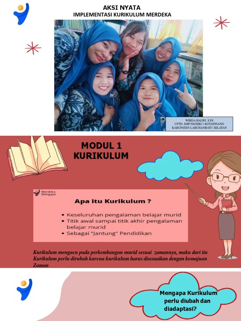 Laporan Aksi Nyata Kurikulum Merdeka Wirda | PDF