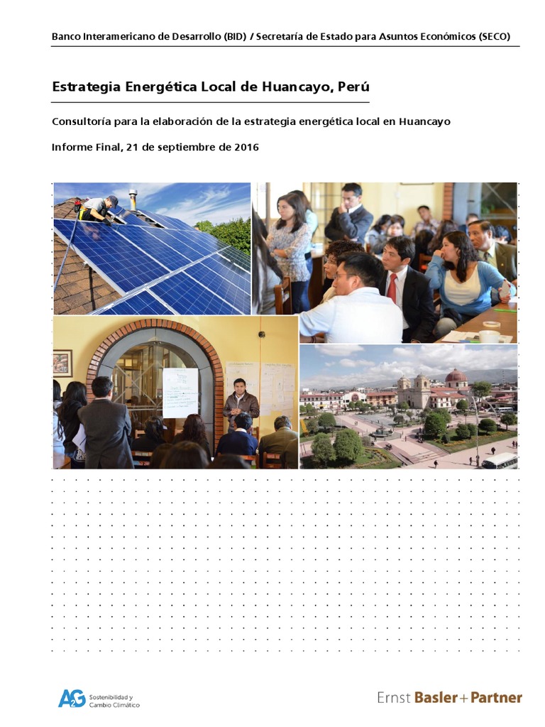 EEL Huancayo Informe Final DEF | PDF | Uso eficiente de energía | Energía renovable