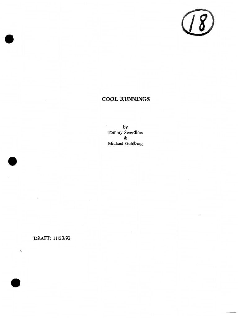 Cool Runnings 1993 | PDF