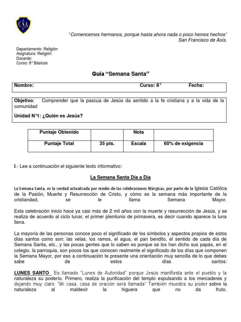 Semana Santa 8 Basic o | PDF | Pascua de Resurrección | Misa (liturgia)