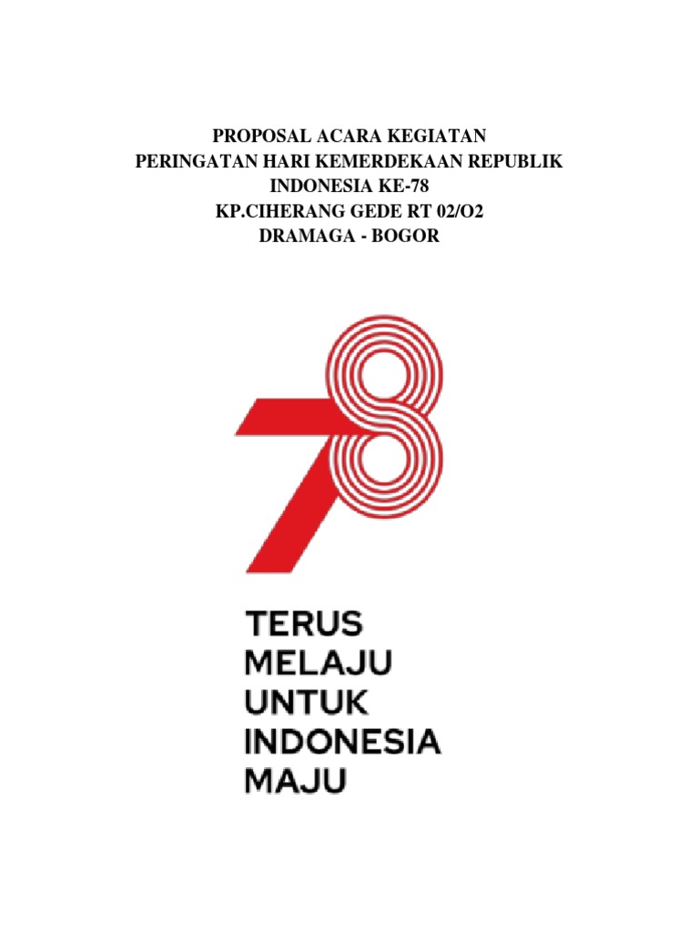 PROPOSAL 78 RT 02 RW 02 | PDF