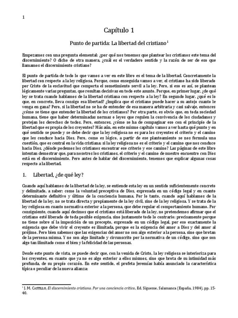 4a JM Castillo La Libertad Del Cristiano PP 15-40 | PDF | Pablo el ...