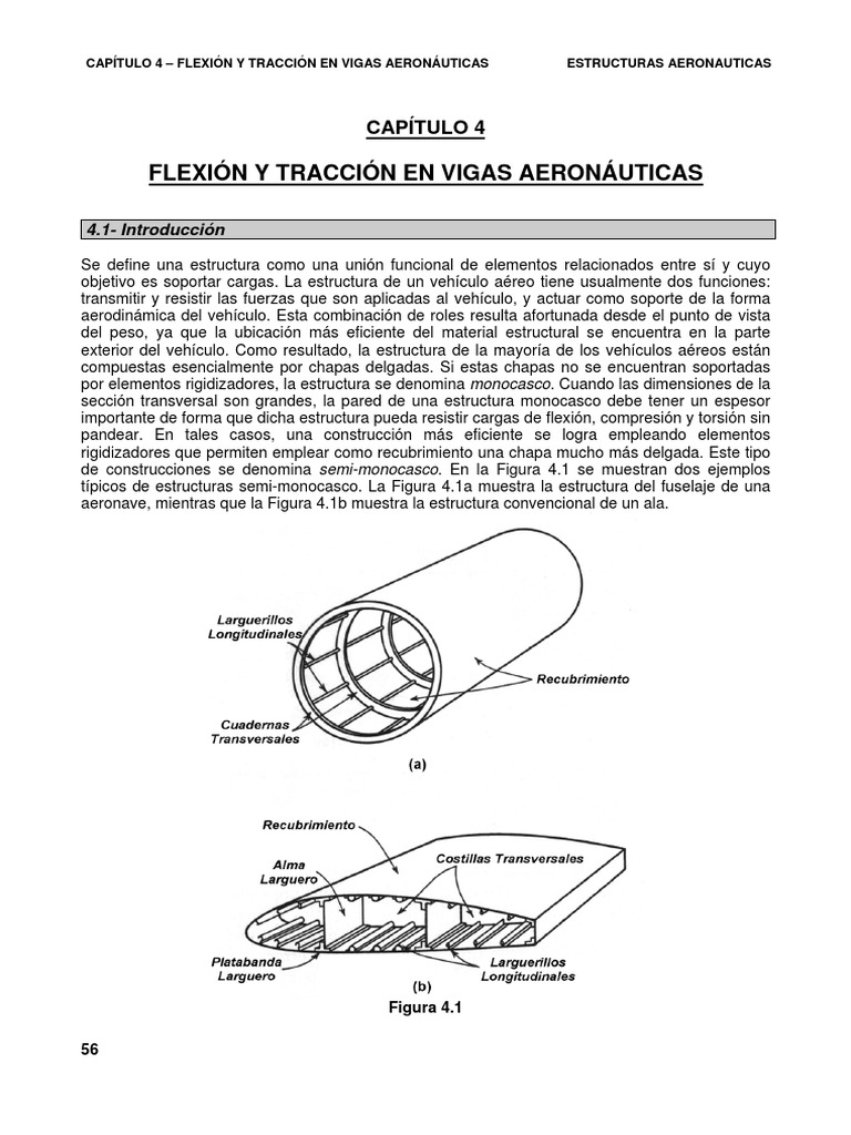 Capitulo 04 - Flexion y Traccion en Vigas | PDF | Viga (Estructura) | Doblar