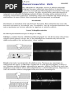RT Film Interpretation of Welding Defects | PDF | Construction | Welding