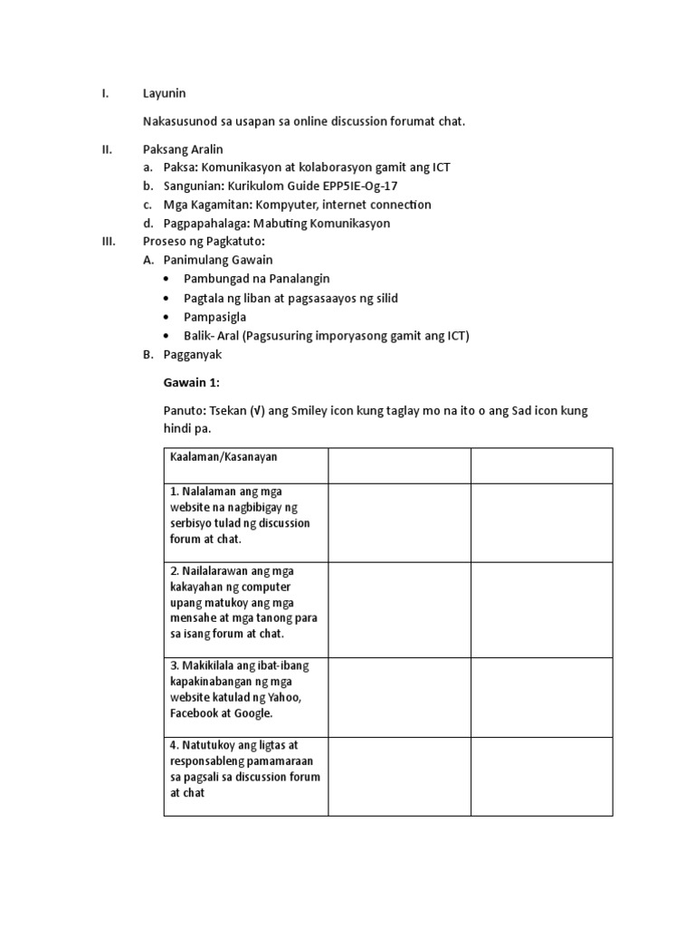 Lesson Plan in EPP | PDF