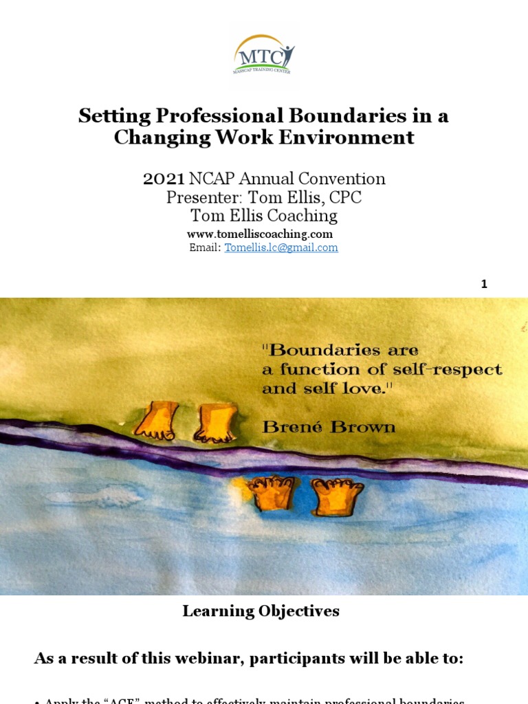 Setting Professional Boundaries | PDF | Self Esteem | Feeling
