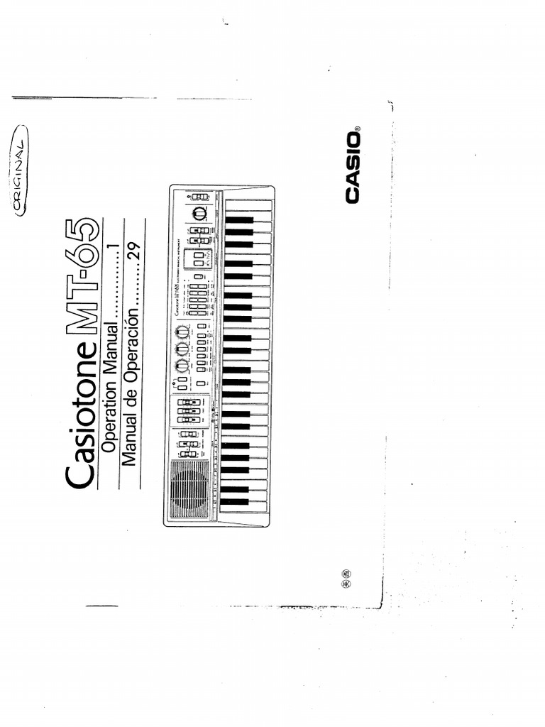 Casio MT-65 Manual | PDF