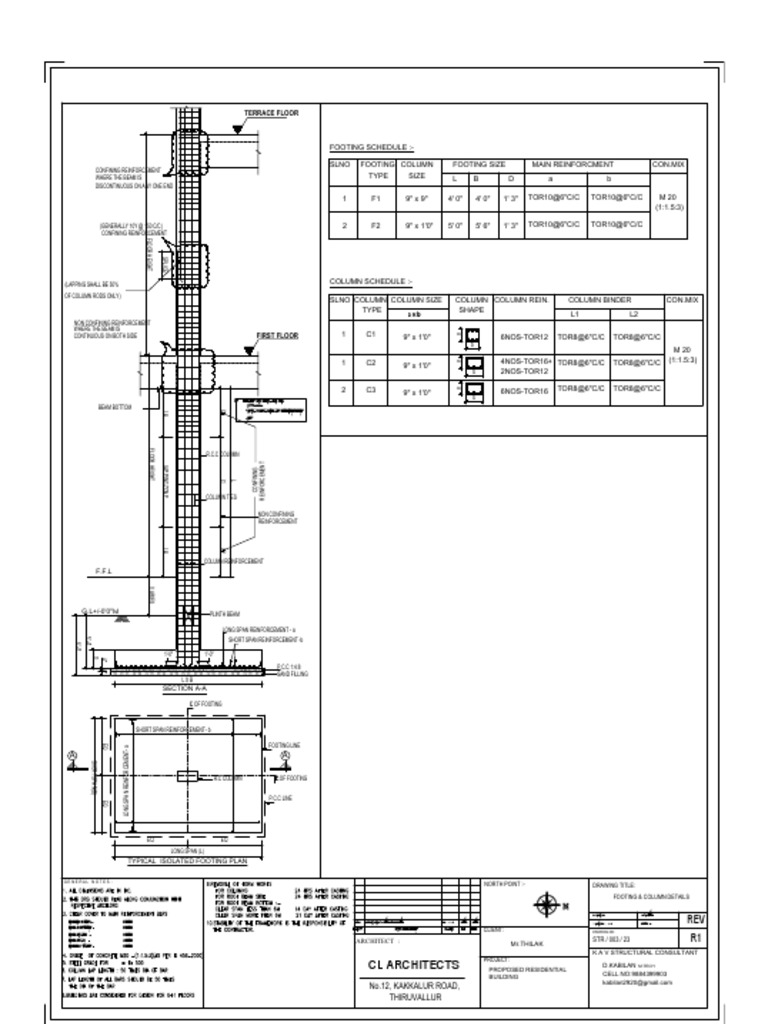 3.column Details | PDF | Structural Engineering | Building Engineering