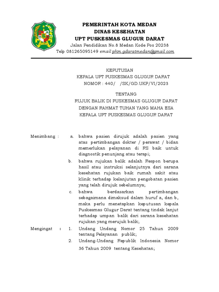 SK Rujuk Balik 2023 | PDF