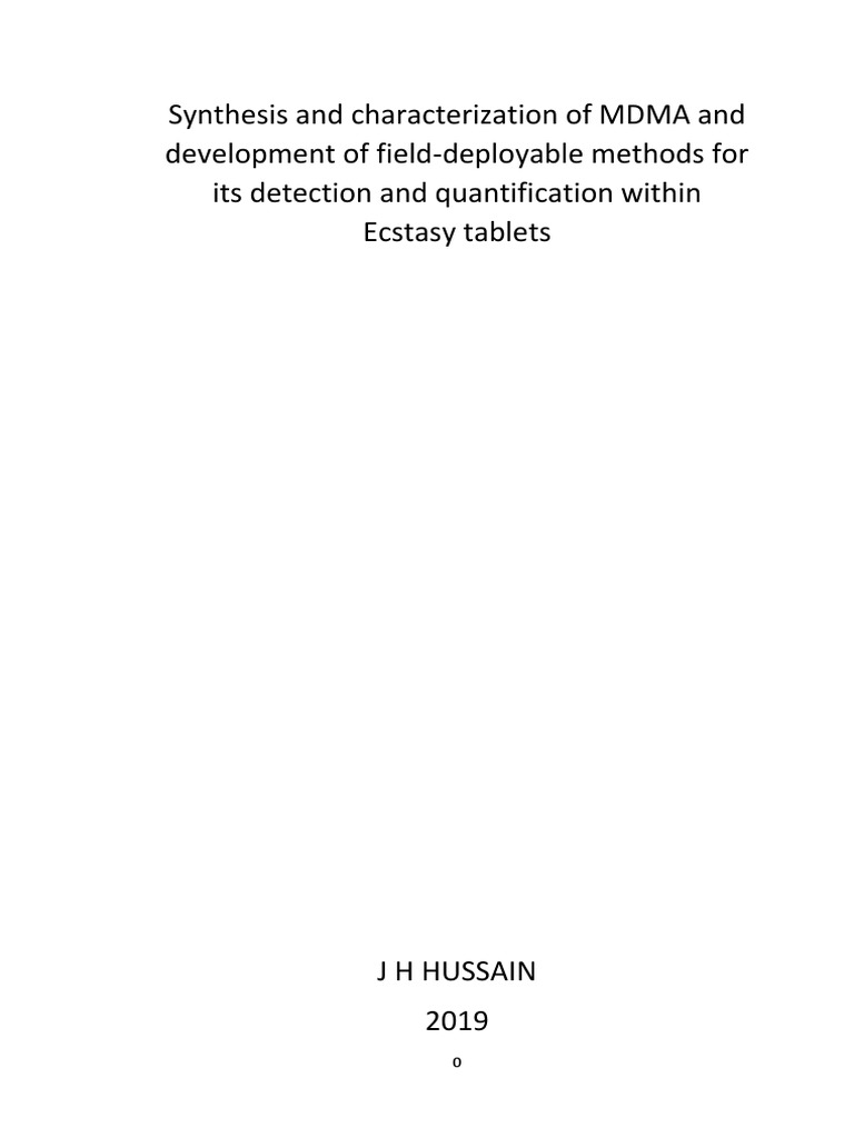 MDMA Synthesis and Detection Methods | PDF | Substance Abuse | Gas ...