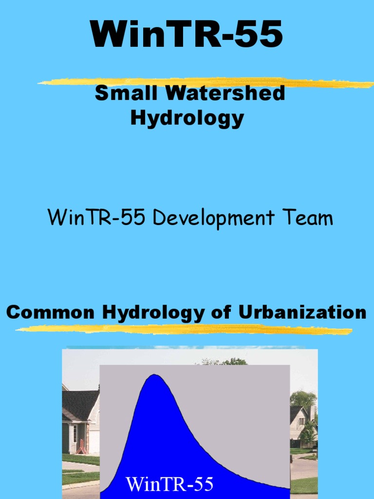 WinTR-55 Hydrology Software Guide | PDF | Computing | Software