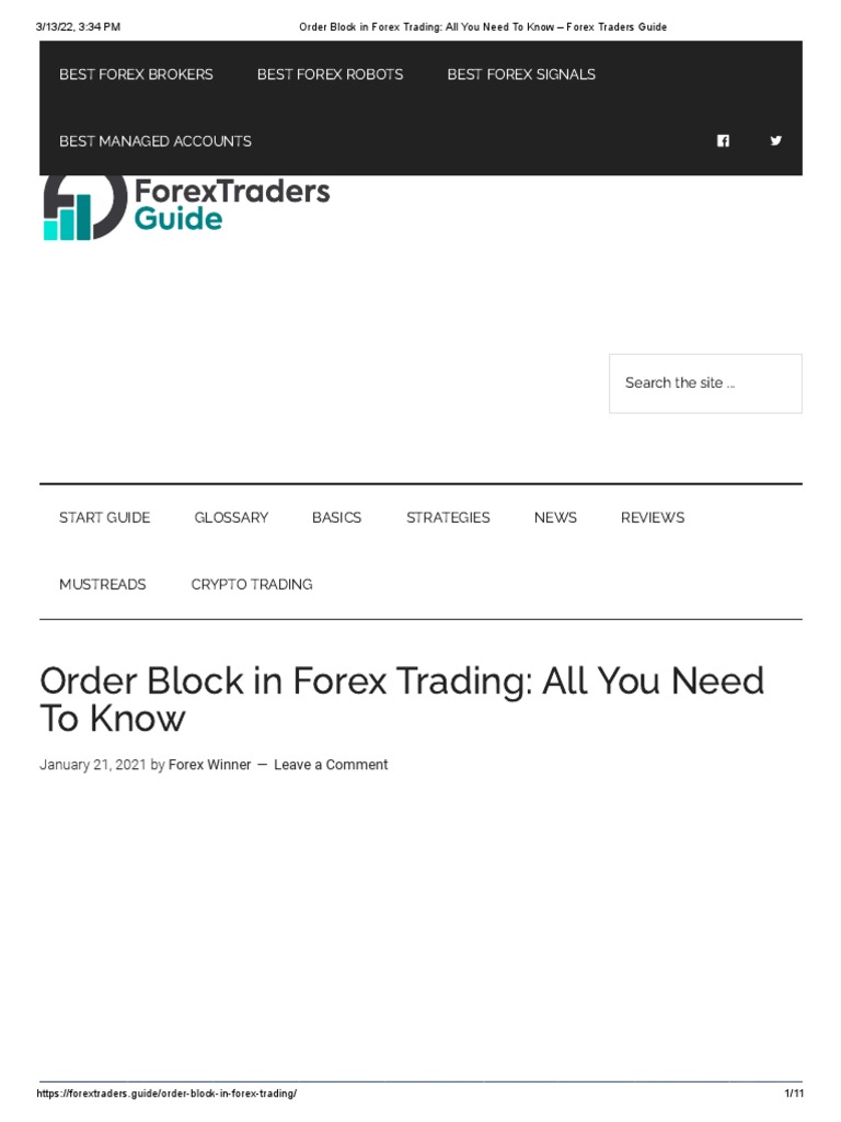 Order Block in Forex Trading - All You Need To Know - Forex Traders ...