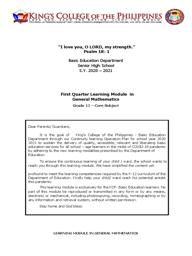 General Mathematics | PDF | Function (Mathematics) | Variable (Mathematics) General Mathematics | PDF | Function (Mathematics) | Variable (Mathematics)