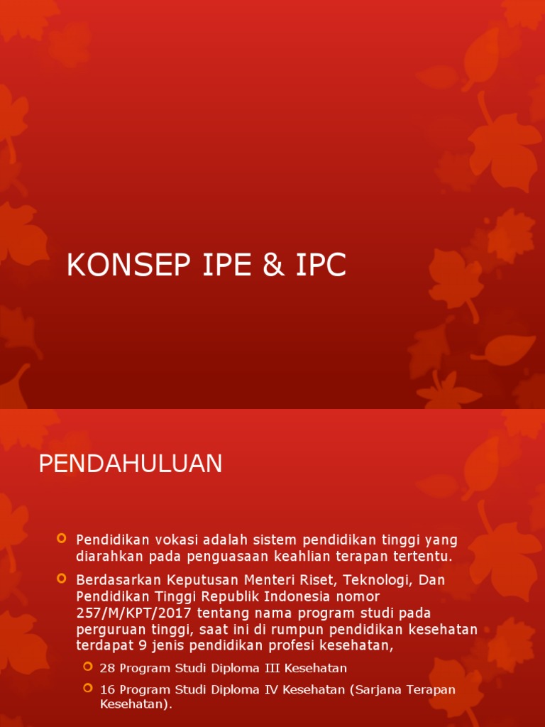 Konsep Ipe & Ipc | PDF