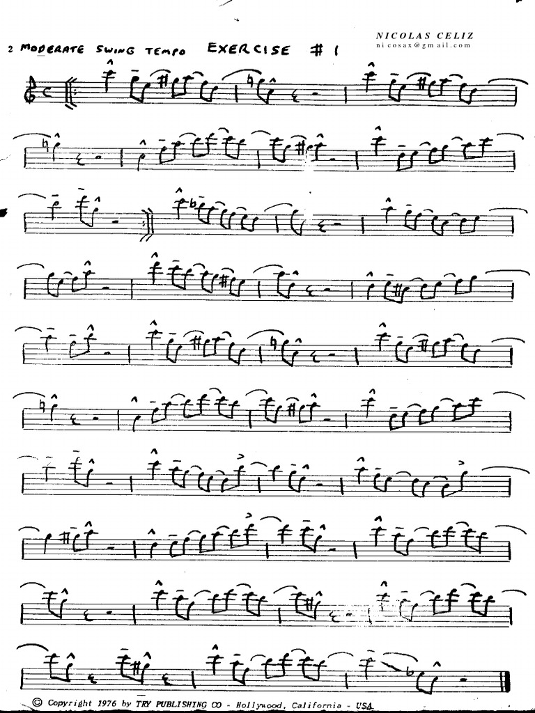 Basic Jazz Conception for Saxophone 2 | PDF