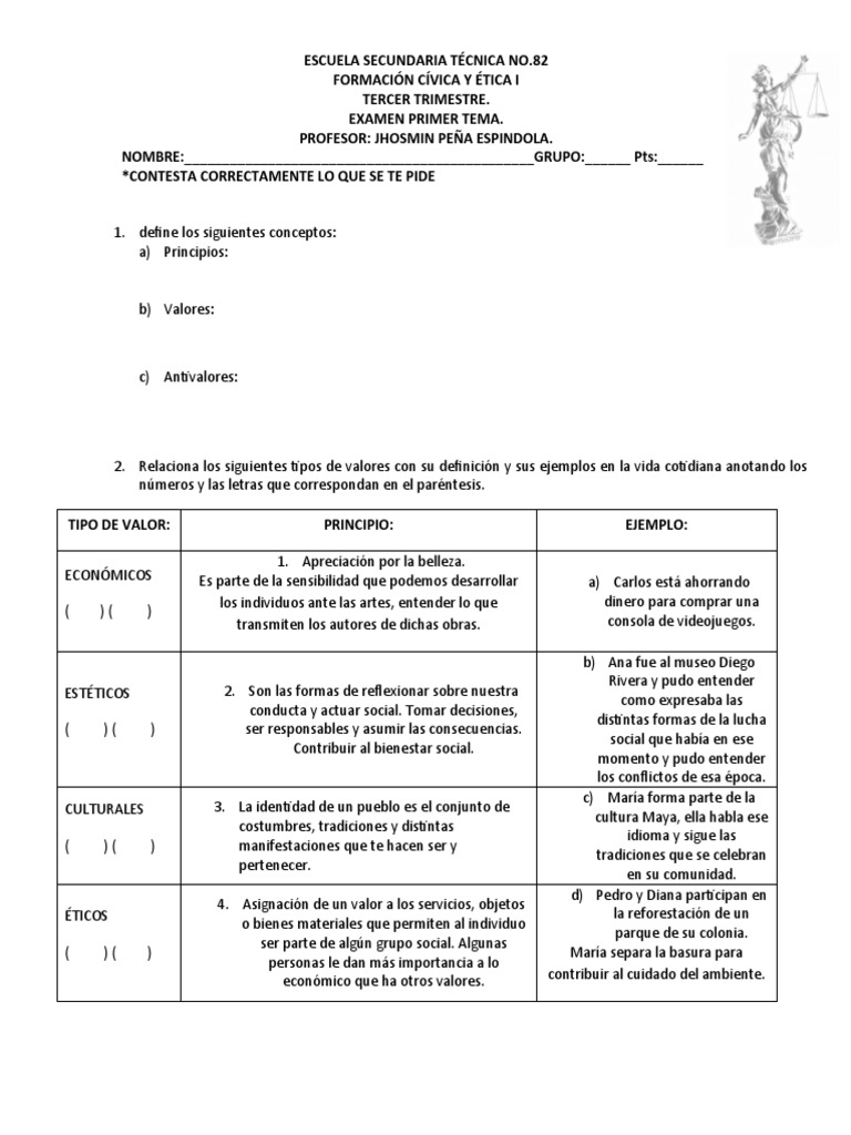 Evaluacion 3°T1 Ex | PDF