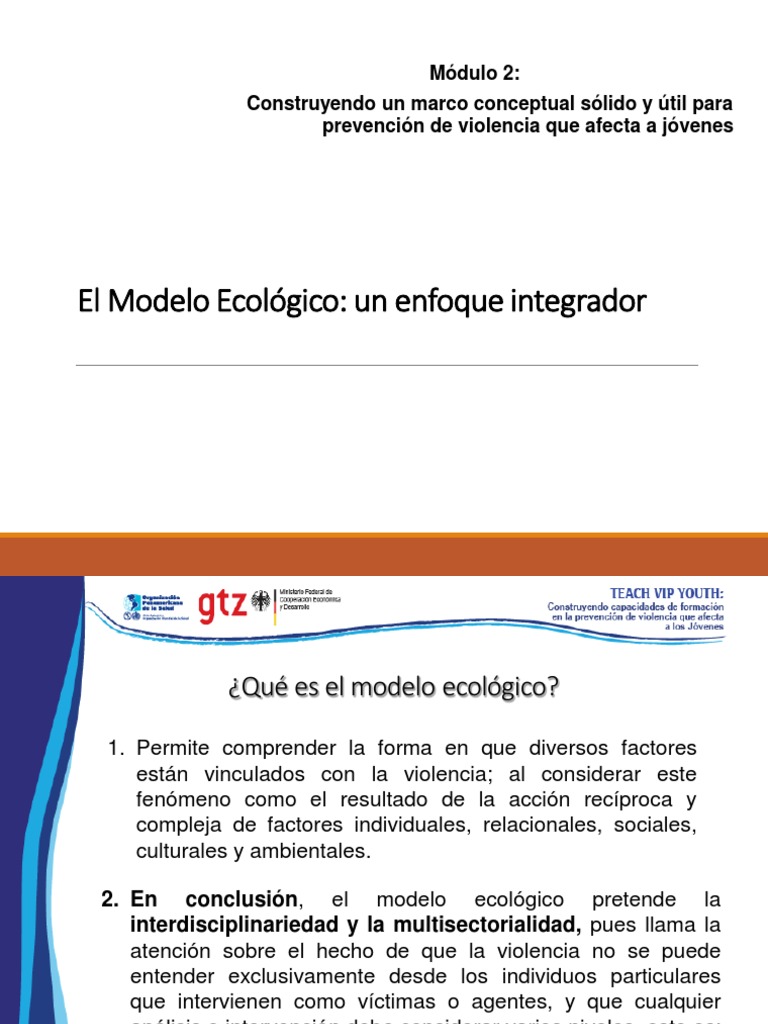 Modelo ecológico (1) | PDF | Violencia | Comportamiento