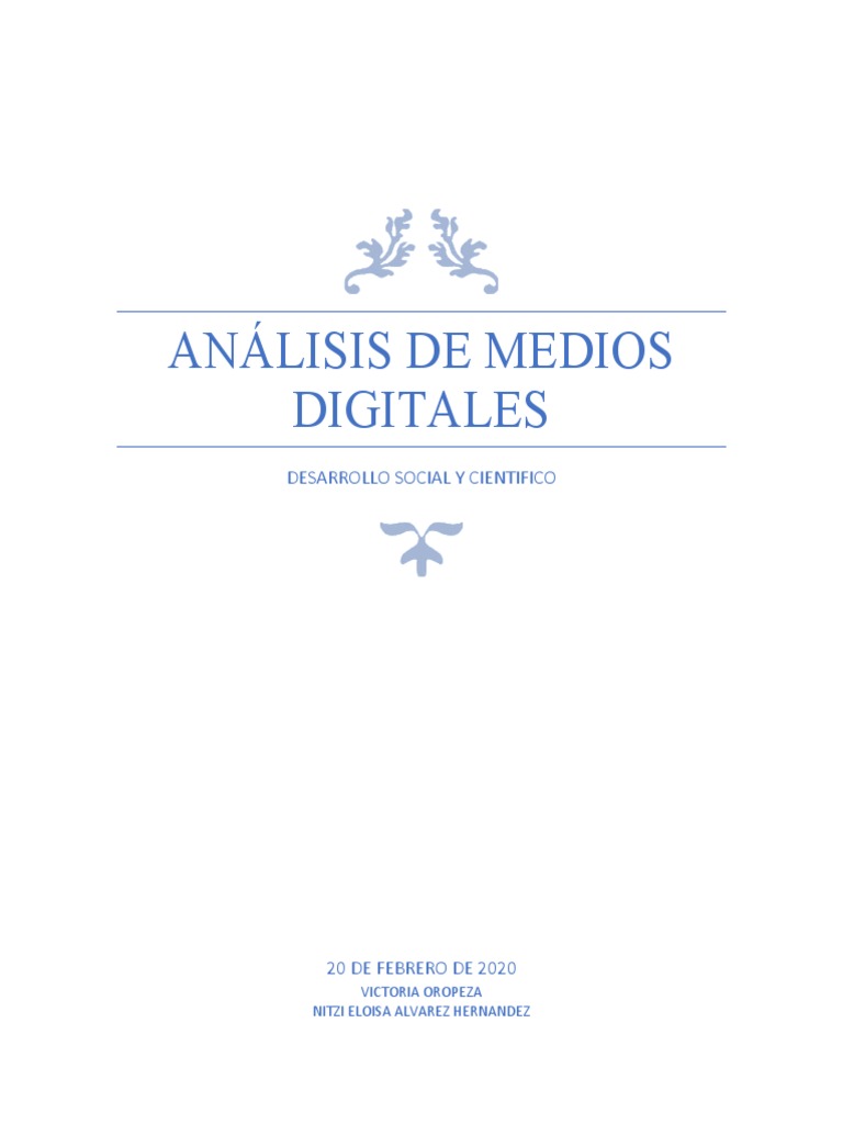 aNÁLISIS DE MEDIOS DIGITALES | PDF | Comercio electrónico | Gobierno E