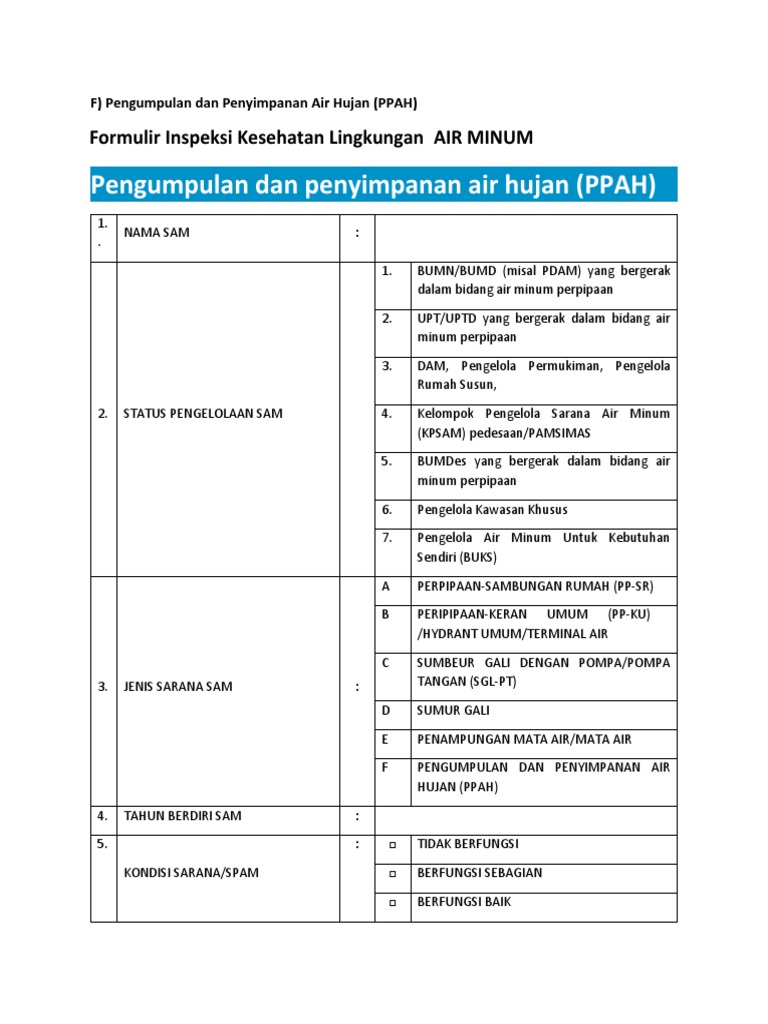 F. IKL Pengumpulan Dan Penyimpanan Air Hujan (PPAH) | PDF
