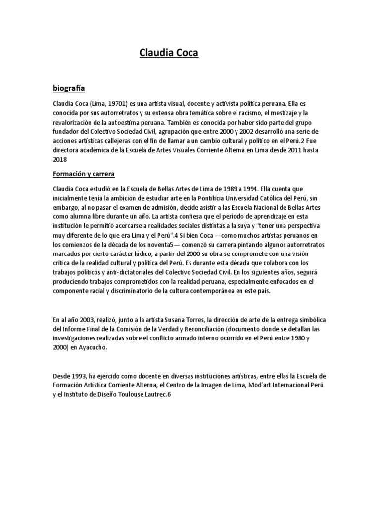 Claudia Coca | PDF