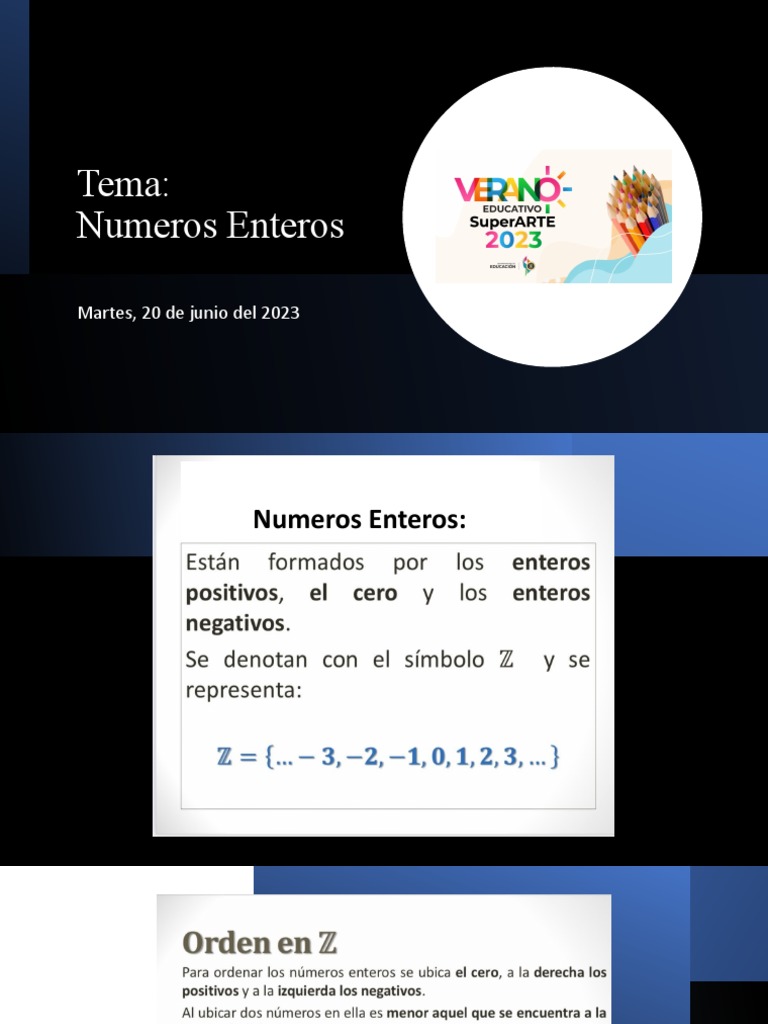 Clase 1 Numeros Enteros | PDF