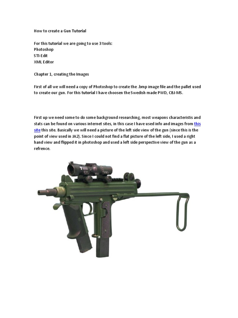 How To Create A Gun Tutorial | PDF | Adobe Photoshop | Computer Graphics