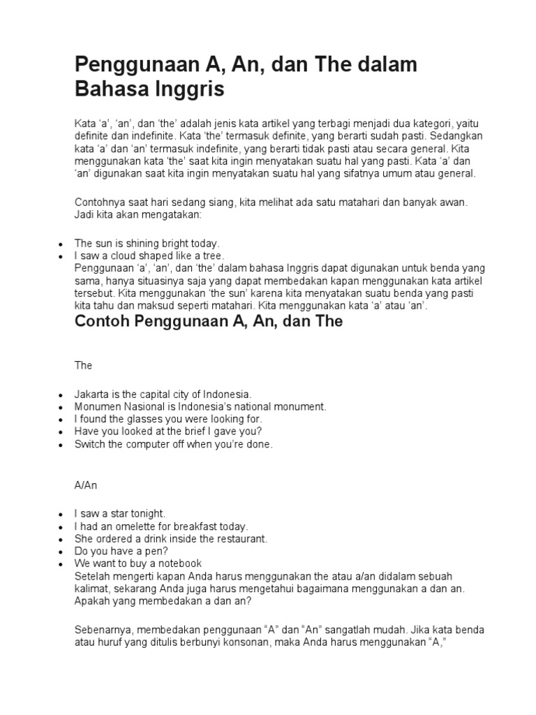 Materi Bhs - Inggris | PDF