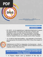 RA 10070 PWD Affairs Office PDAO | PDF | Government | Justice