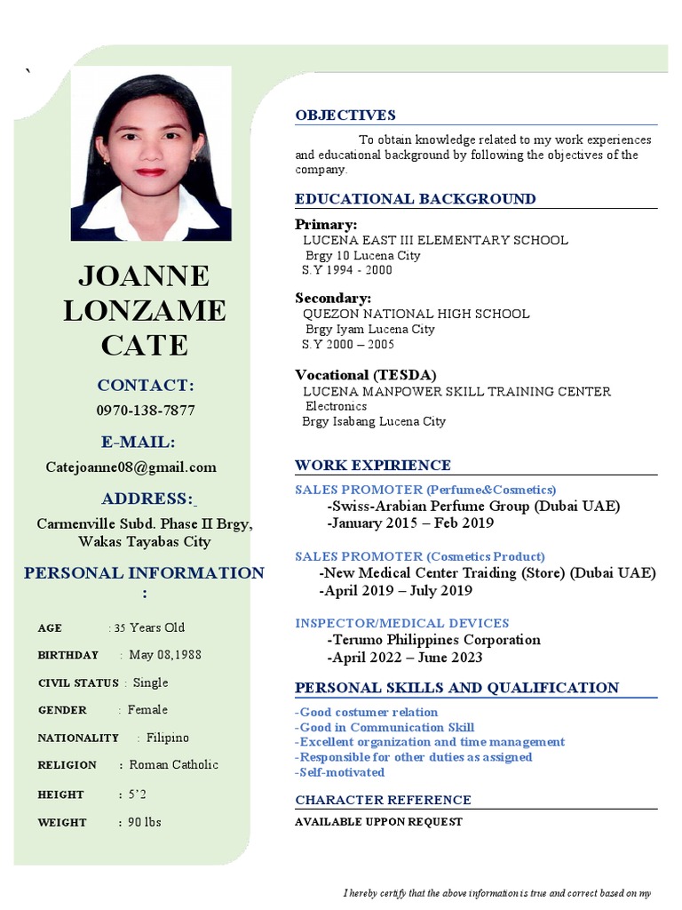 Resume Dami Exp | PDF