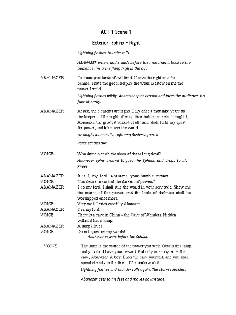 Aladin Revise Script Pdf