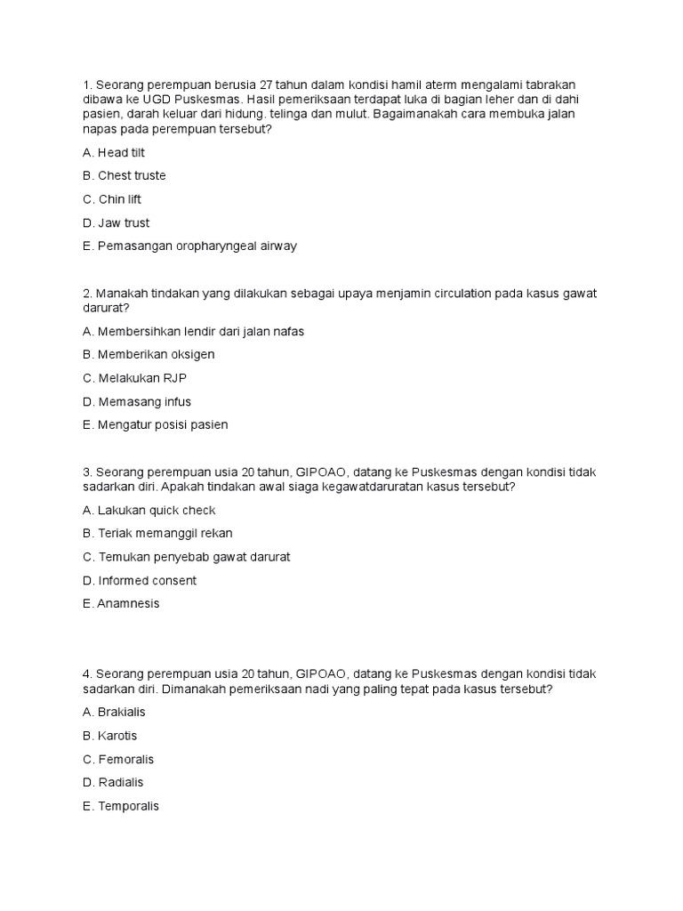Soal Gadar Uts | PDF