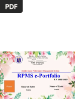 RPMS 2022 2023 Pink Design | PDF | Lesson Plan | Educational Assessment