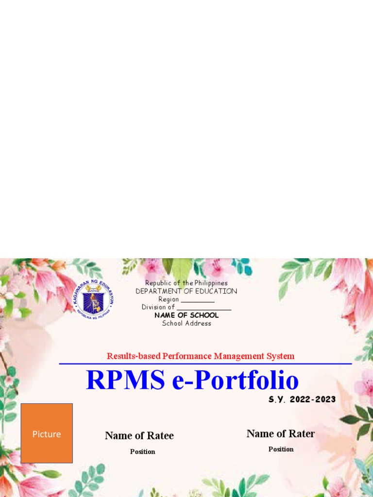 IPCRF Template 2 | PDF | Educational Assessment | Learning