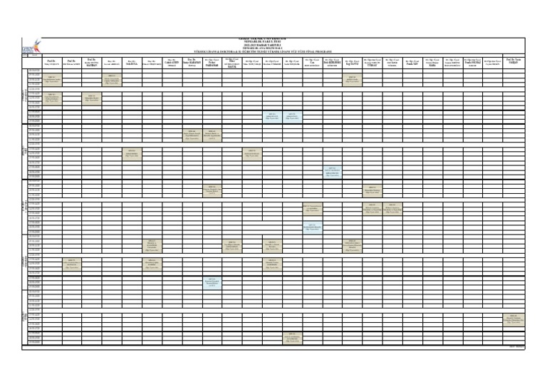 22-23 BAHAR Lisansüstü FİNAL Programı - 230516 | PDF