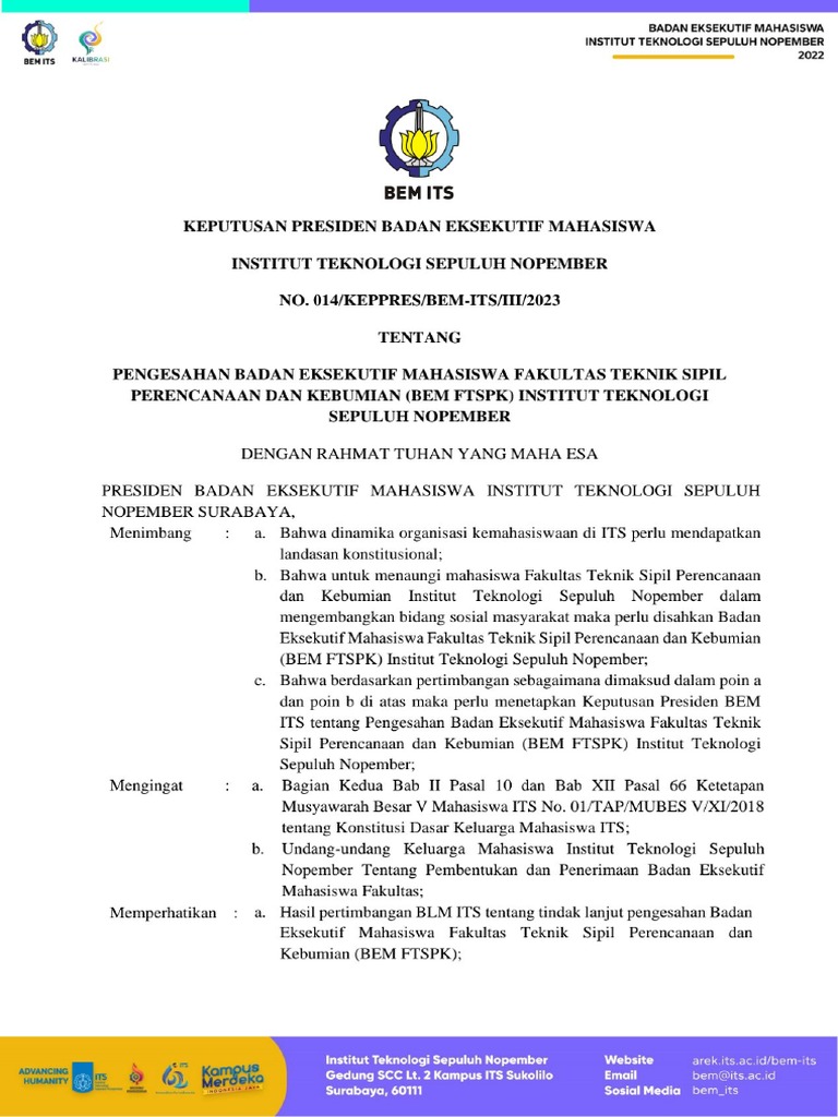 Kepres Legal Ftspk | PDF