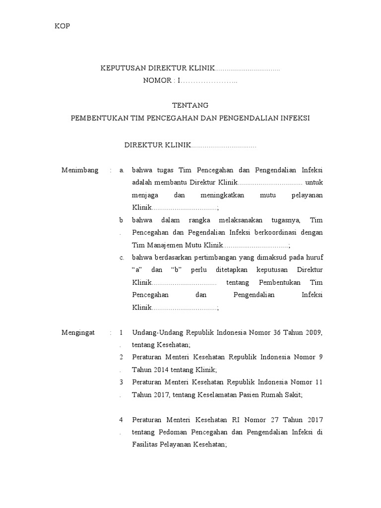 SK Pembentukan Tim Ppi | PDF