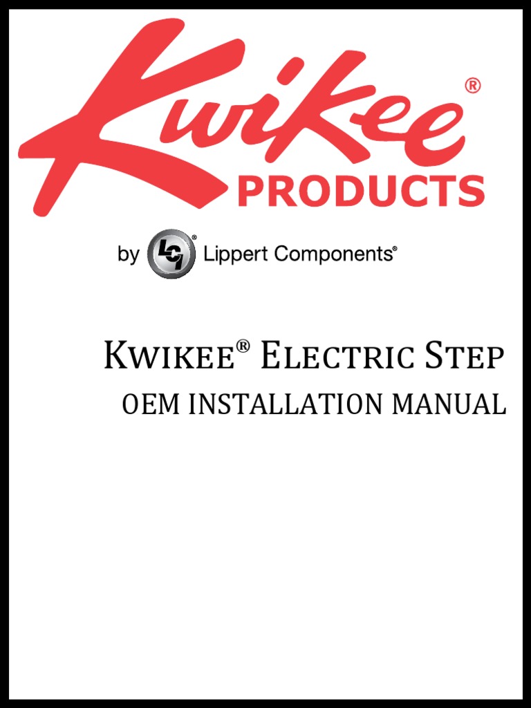 Kwikee Step Manual | Download Free PDF | Voltage | Switch