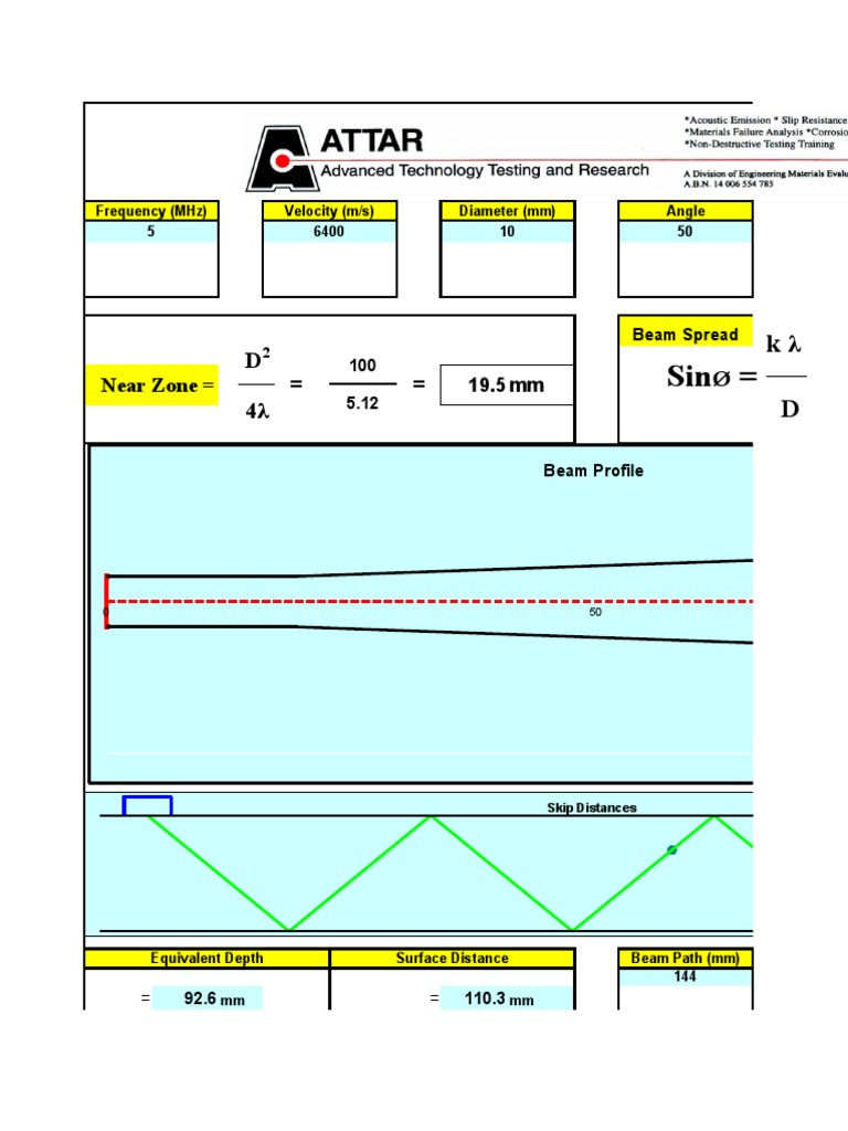 Ultrasonic Calculator | Download Free PDF | Mechanics | Electromagnetism