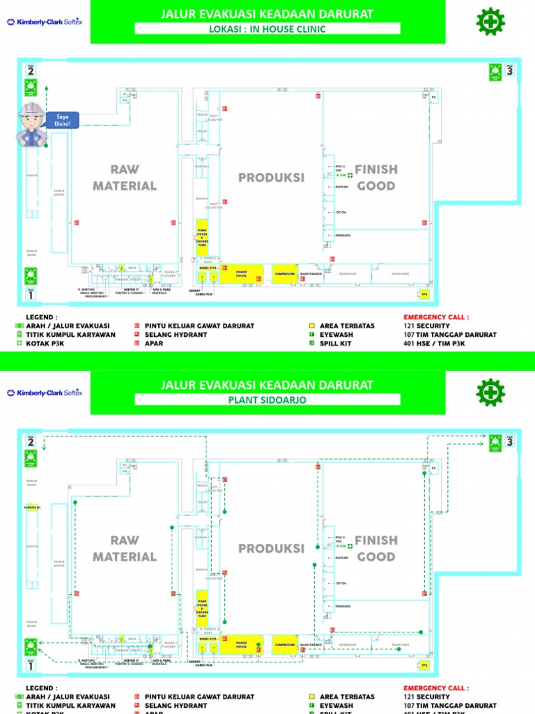 Layout Jalur Evakuasi | PDF