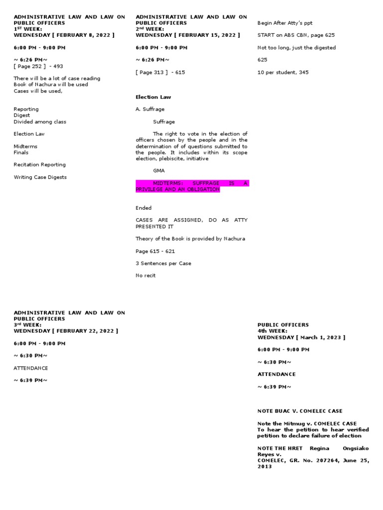 Administrative Law and Law On Public Officers Notes | Download Free PDF ...