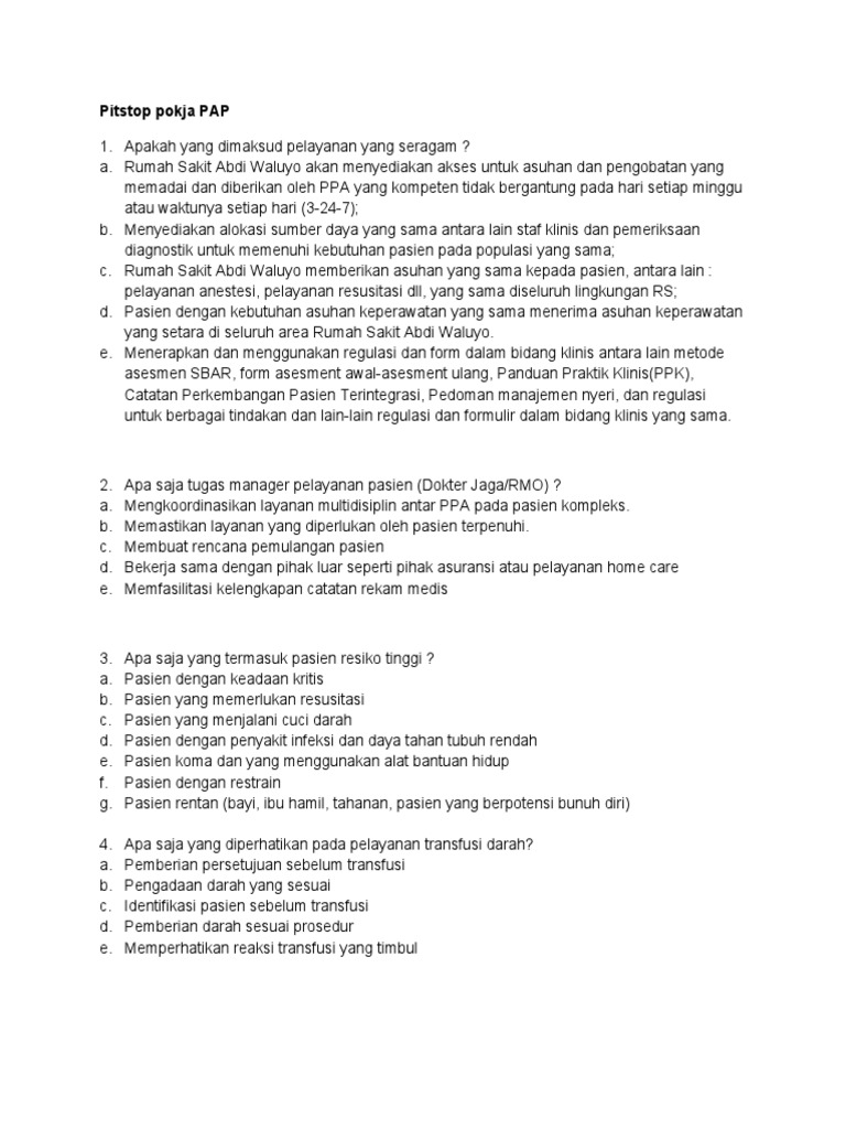 Pitstop Pokja PAP 24-07-2023 (Selftype) | PDF | Sains & Matematika