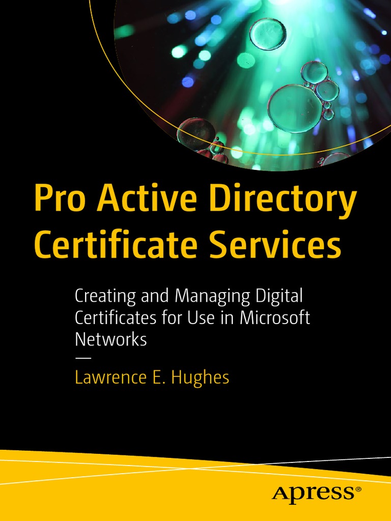 Pro Active Directory Certificate Services Creating and Managing | PDF ...