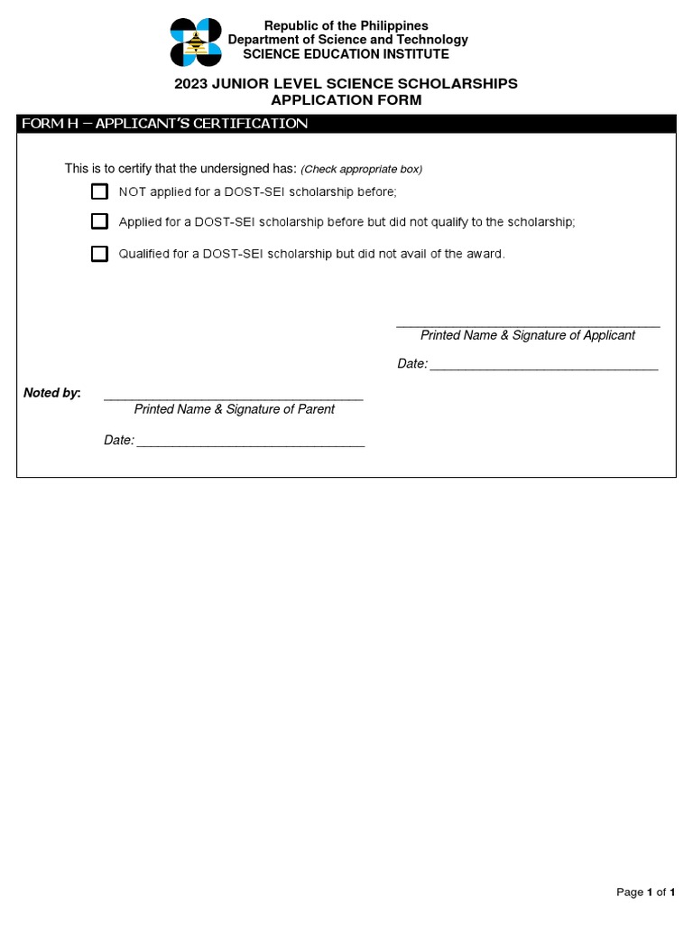 Form H | PDF