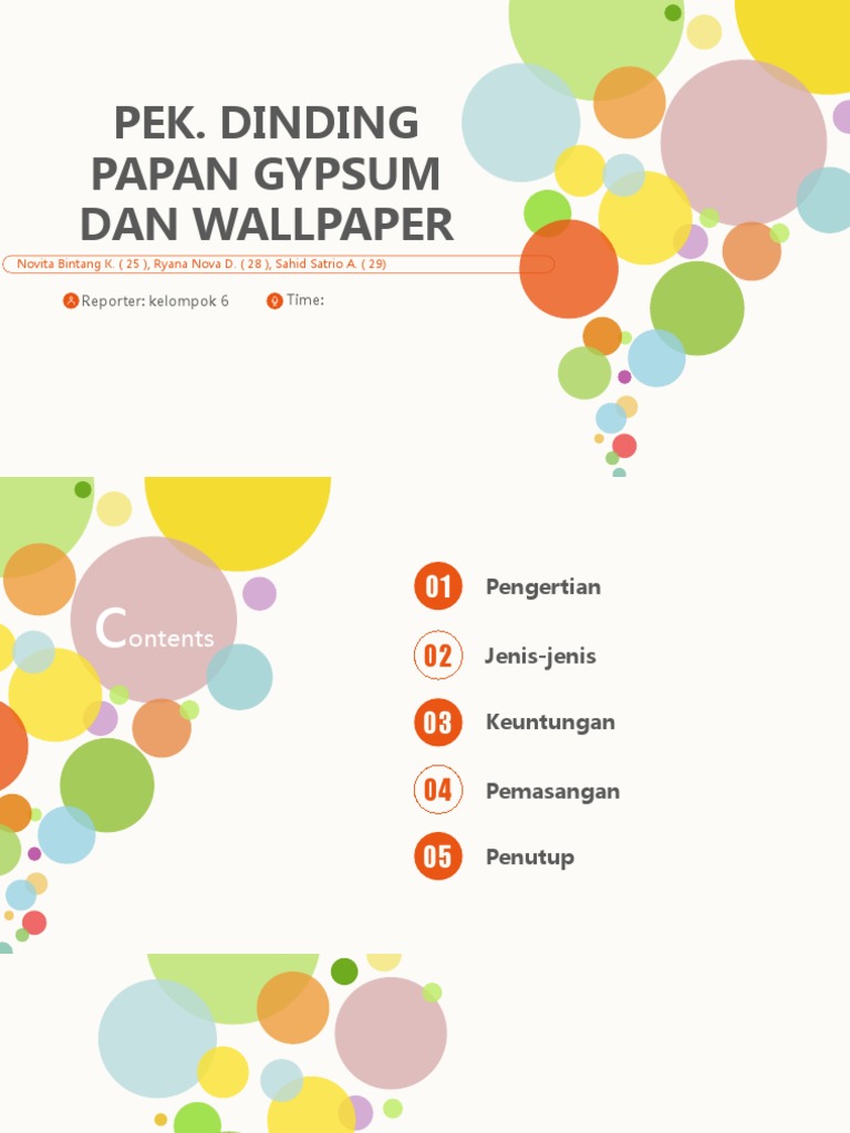 Pek - Dinding Papan Gypsum Dan Wallpaper Kel.6 | PDF