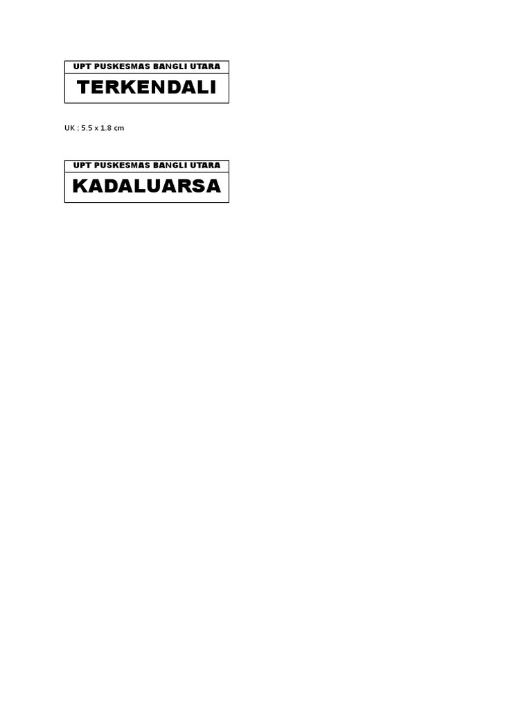 Cap Terkendali | PDF