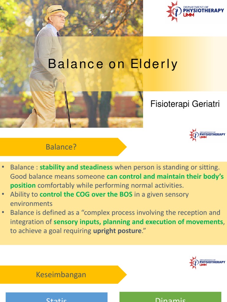 FT Geriatri - Balance On Elderly-1 | PDF | Balance (Ability ...