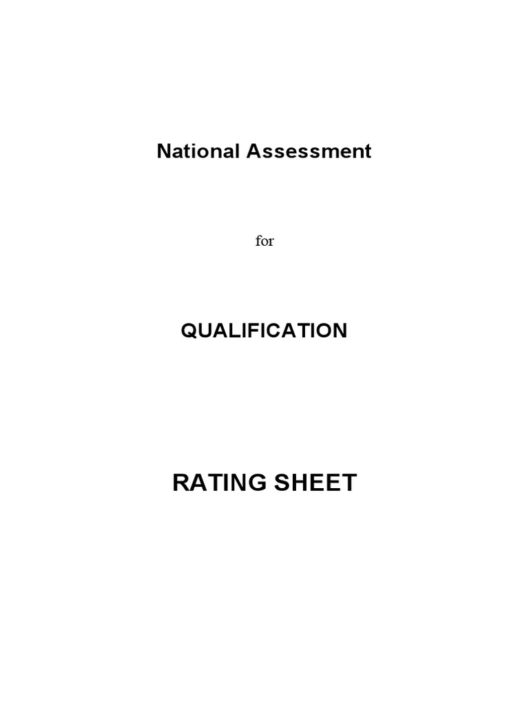 TM 1 Rating Sheet Template Sample For Training Purposes Only 2023 | PDF ...