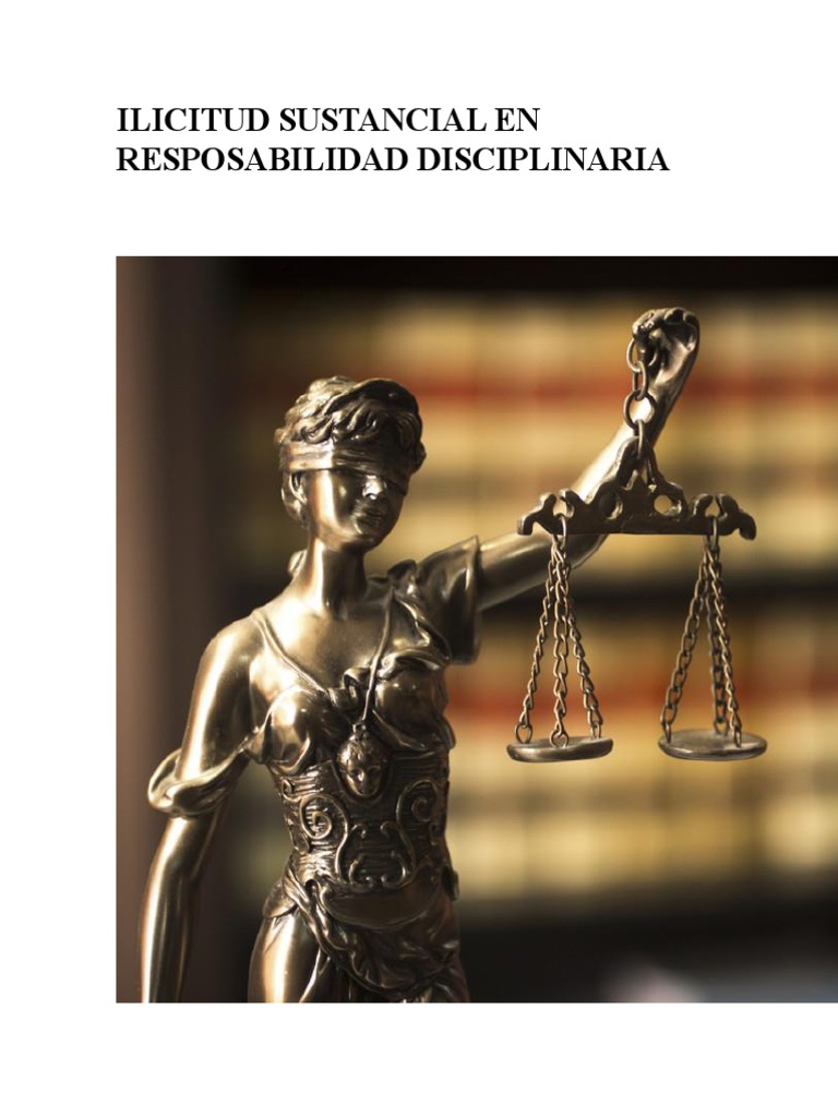 Ilicitud Sustancial en Resposabilidad Disciplinaria | PDF | Ciencias ...