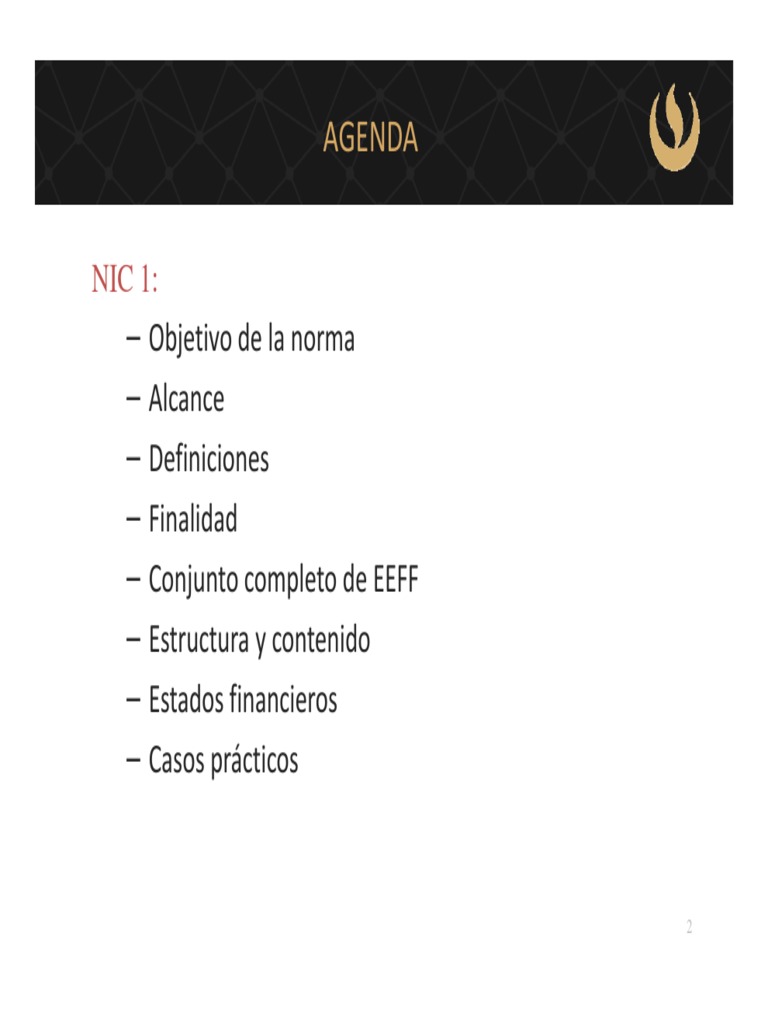 Clase NIC 1 PRESENTACION DE EEFF Y NIC 8 | PDF | normas internacionales ...